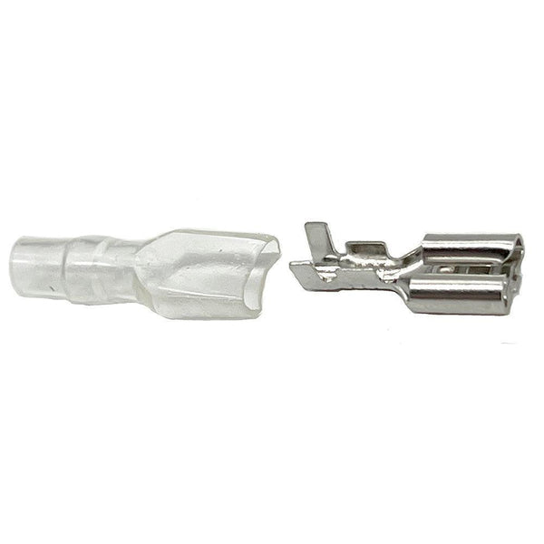 1/4" Female Spade Terminals & Covers - 100 Pack | Secure Connections ...