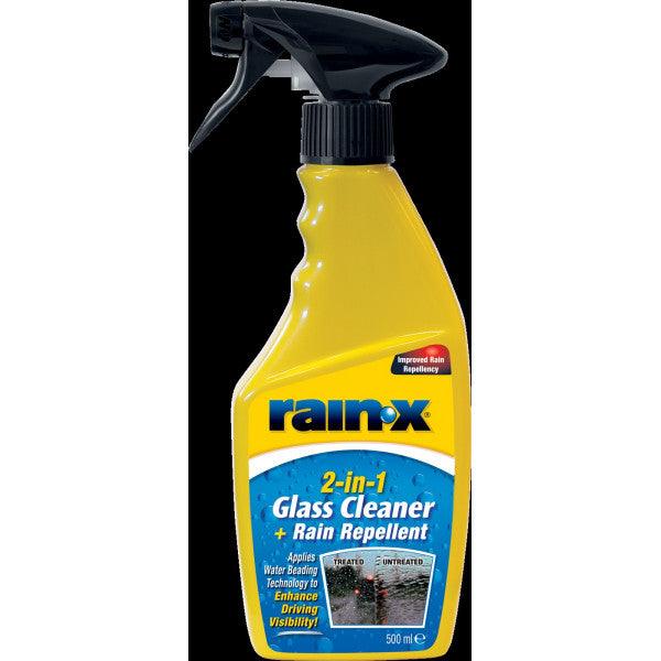 Rain-X Glass Cleaner & Rain Repellent 500ml | Crystal Clear Visibility ...