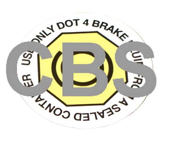 IVA Brake Fluid Sticker (45mm) | Essential for IVA Compliance – Car ...