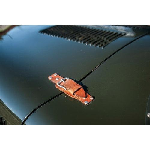 Leather Bonnet Straps TAN Pair – Car Builder Solutions