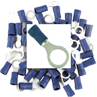 Pre Insulated 8mm Crimp Ring Terminals 50pcs – Car Builder Solutions