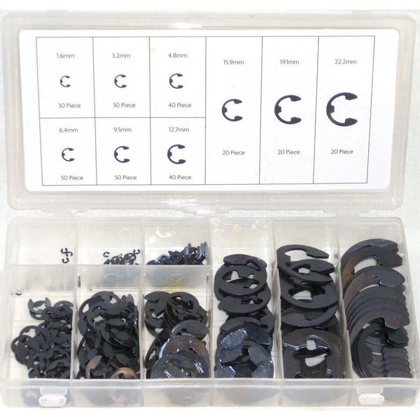 300 Piece E-Clip Assortment Kit | 9 Sizes | Secure Components – Car ...