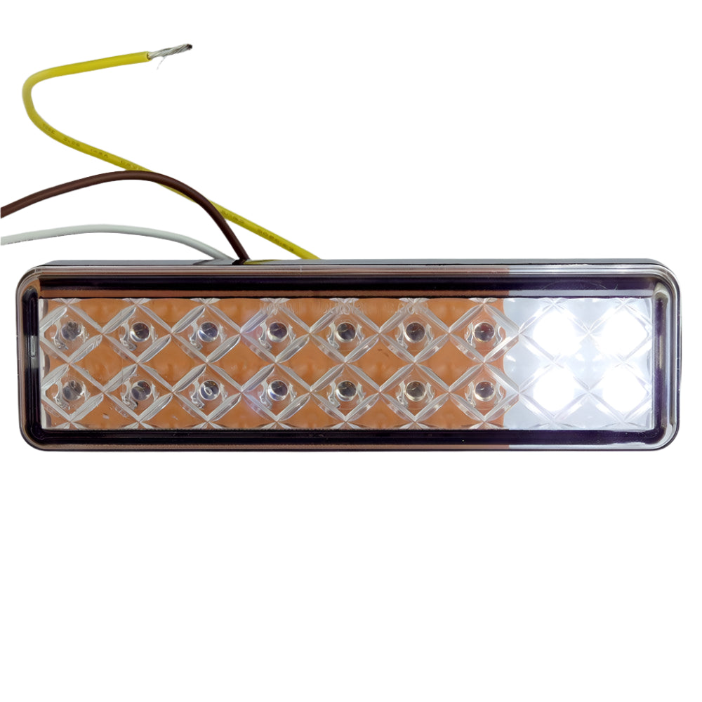 Surface Mount LED Compact Rectangular Front Marker/Indicator 133mm ...
