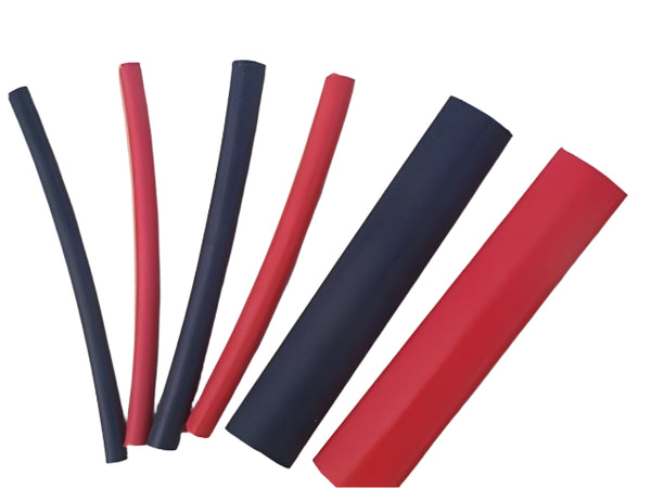 Red and Black Heat Shrink Value Pack Of 8 – Car Builder Solutions