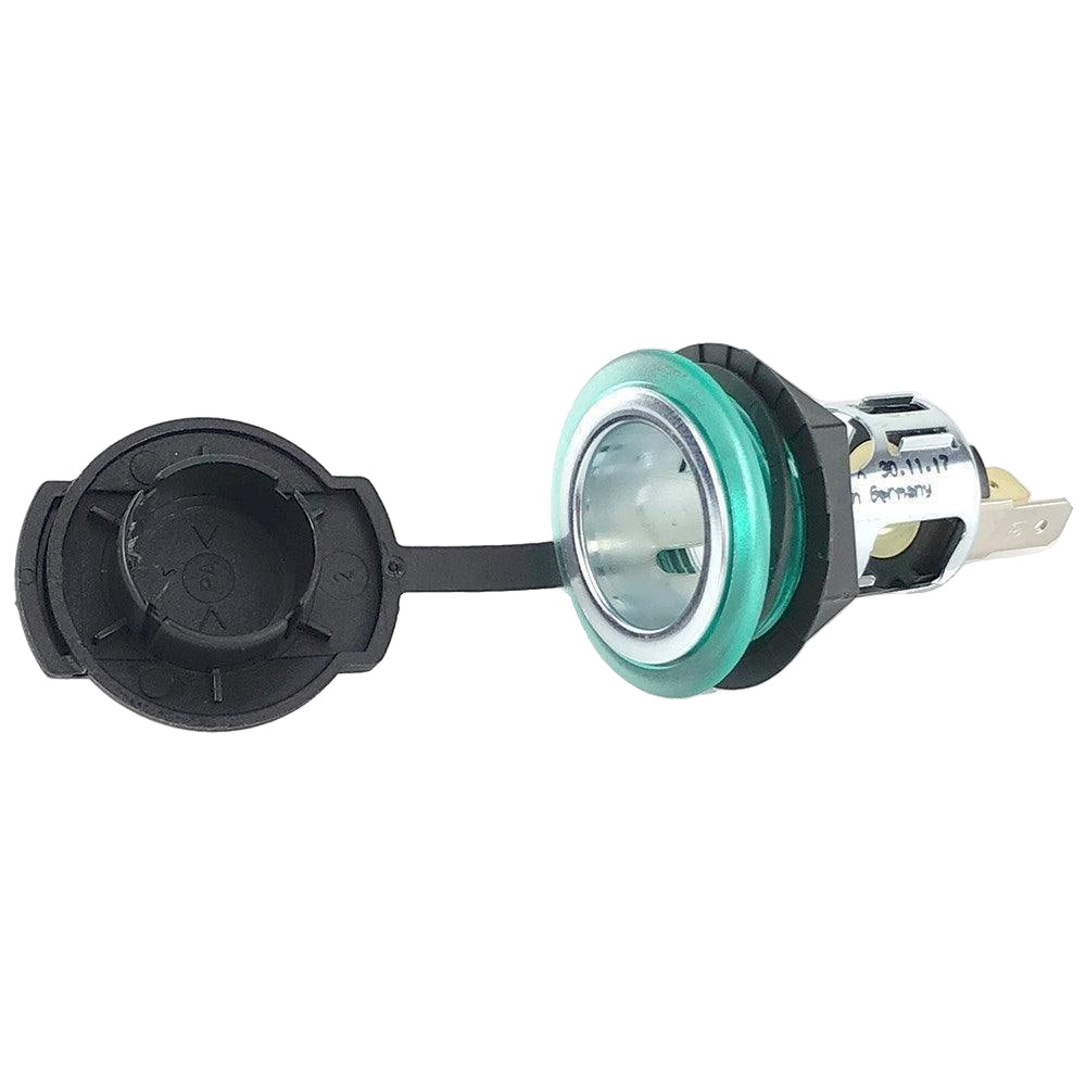 Black Lighter Power Socket With Flip Cover – Car Builder Solutions