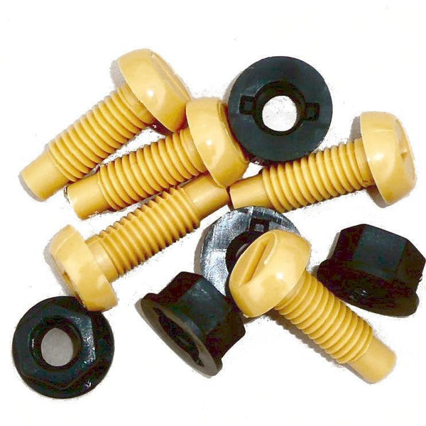 Yellow Number Plate Bolts & Nuts (5 Pack) | Secure & Stylish – Car ...