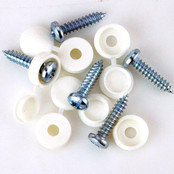 Number Plate Fixing Kit White (5 Pack) | Easy Installation | Secure ...