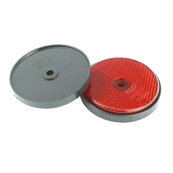 60mm Red Rear Reflectors | Screw-on/Stick-on | Enhance Visibility ...
