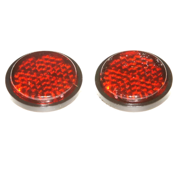 29mm Round Red Rear Reflectors | Enhance Visibility & Safety | Easy to ...