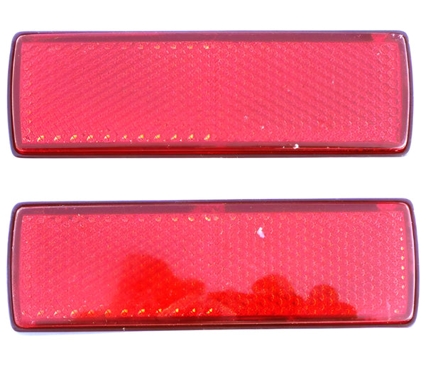 Red Rear Reflectors 30x100mm | Enhance Visibility | Easy Install – Car ...