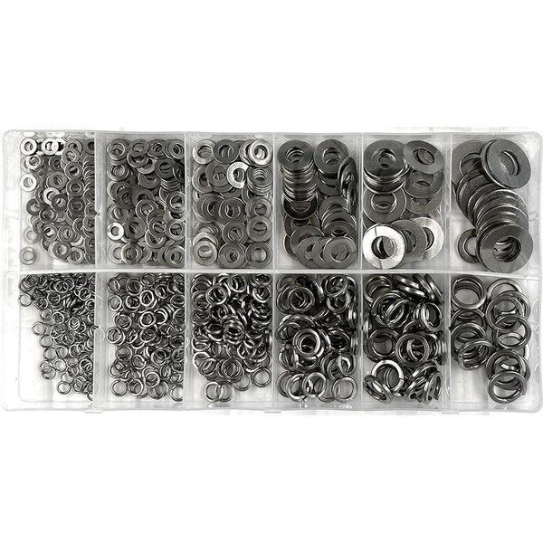 790 Piece Stainless Steel Washer Assortment | Various Sizes | DIY ...