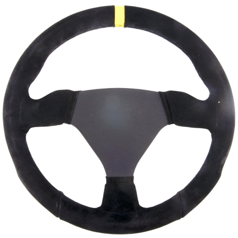 300mm Undrilled Black Suede Steering Wheel – Car Builder Solutions