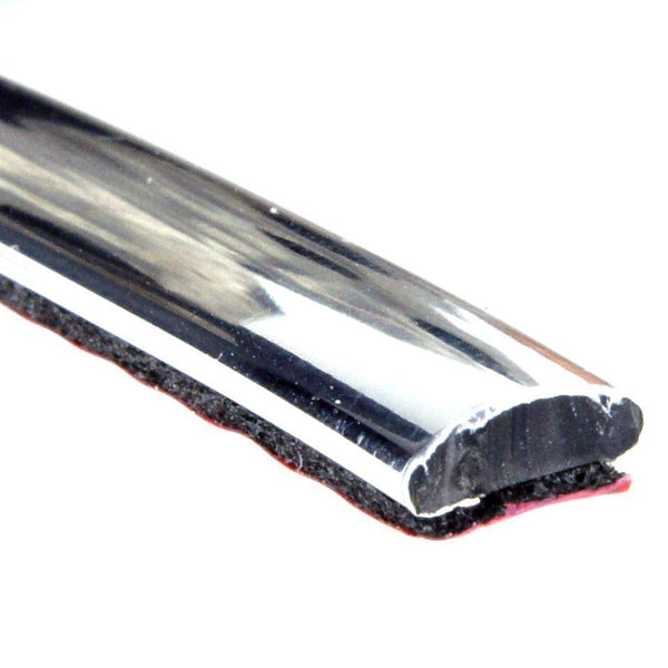 8mm x 3mm Chrome Flat Trim Per Metre – Car Builder Solutions