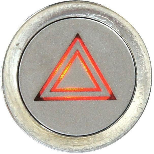 Flush Bezel Chrome LED Warning Light Hazard – Car Builder Solutions