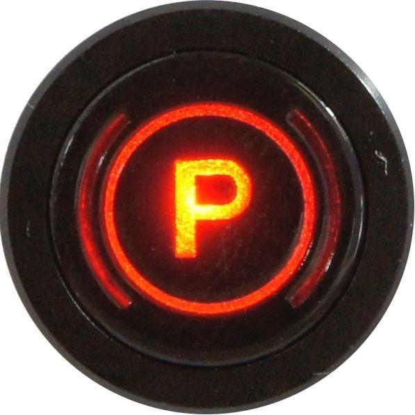 Flush Bezel Black LED Warning Light PARKING BRAKE – Car Builder Solutions
