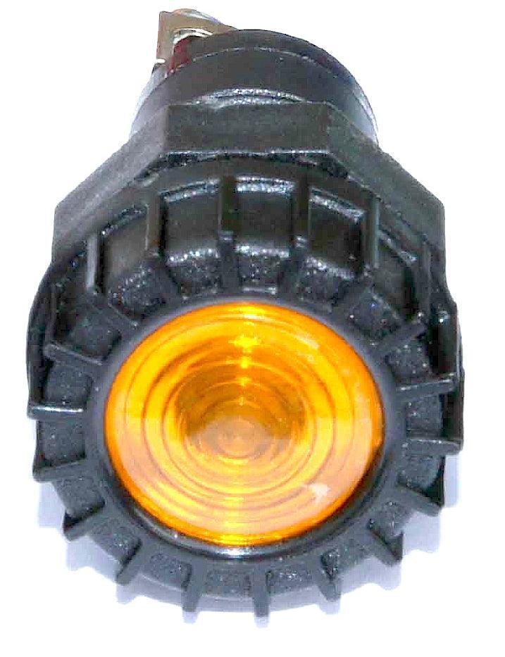Large Black Warning Light Amber – Car Builder Solutions